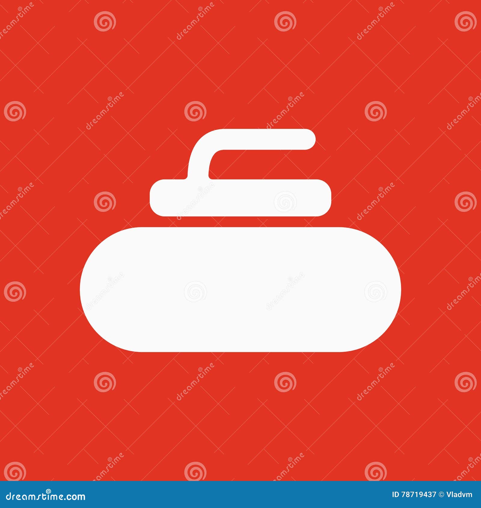 The Stone for Curling Icon. Sport Symbol Stock Vector - Illustration of ...