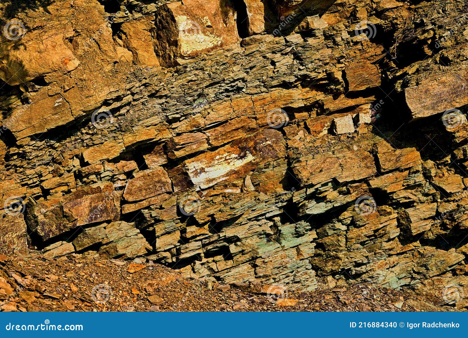 Stone Cut of an Ancient Rock Under Sunlight Stock Photo - Image of ...