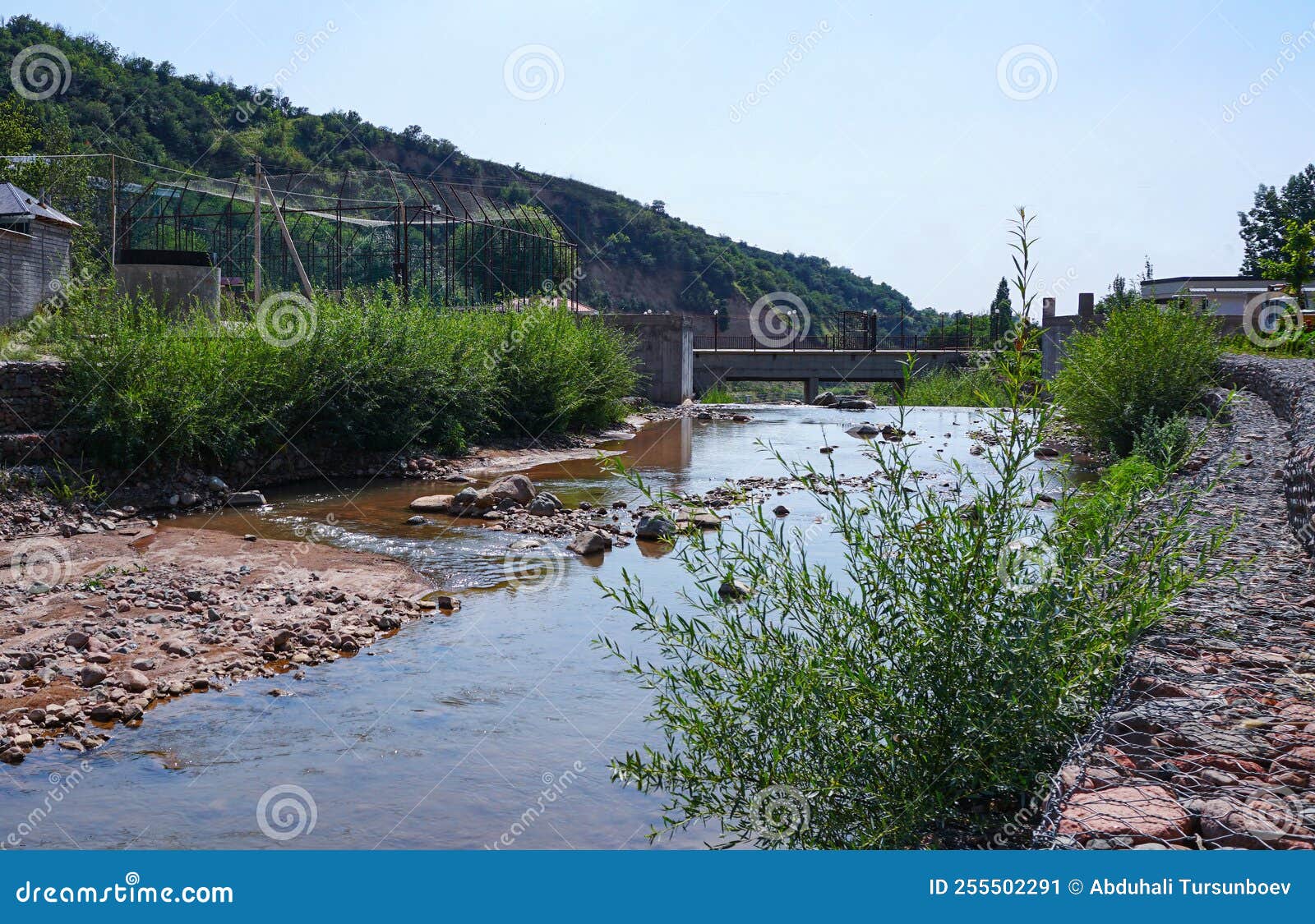 A Stone Dam on the Water S Edge Stock Image - Image of travel, summer ...