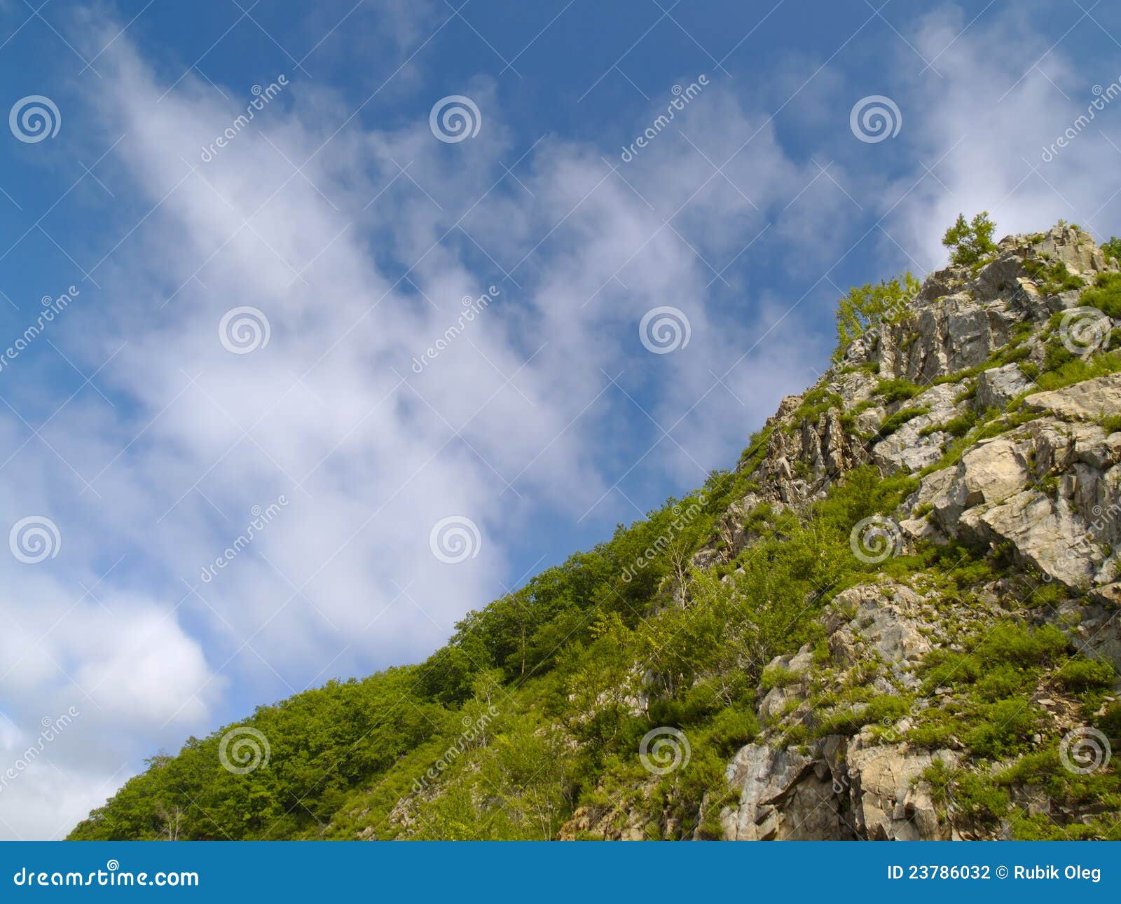 Stone Declivity of Mountain Stock Photo - Image of wood, summer: 23786032