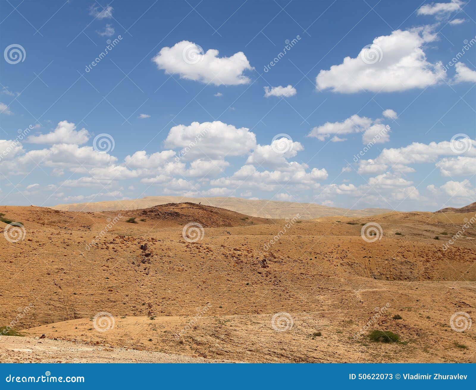 Stone Desert with Mountains, Jordan, Middle East Stock Image - Image of ...