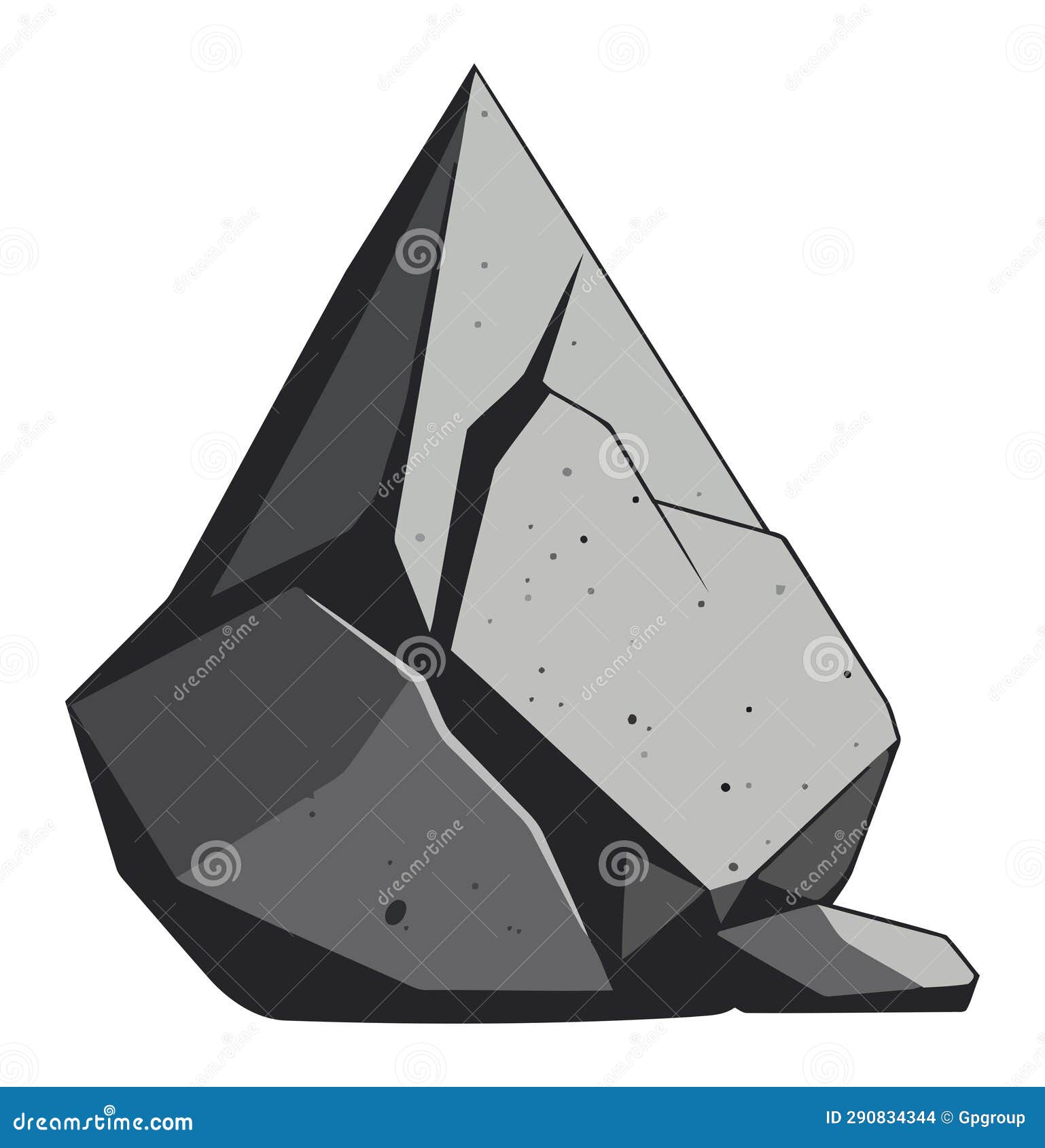 Stone design illustration stock vector. Illustration of design - 290834344