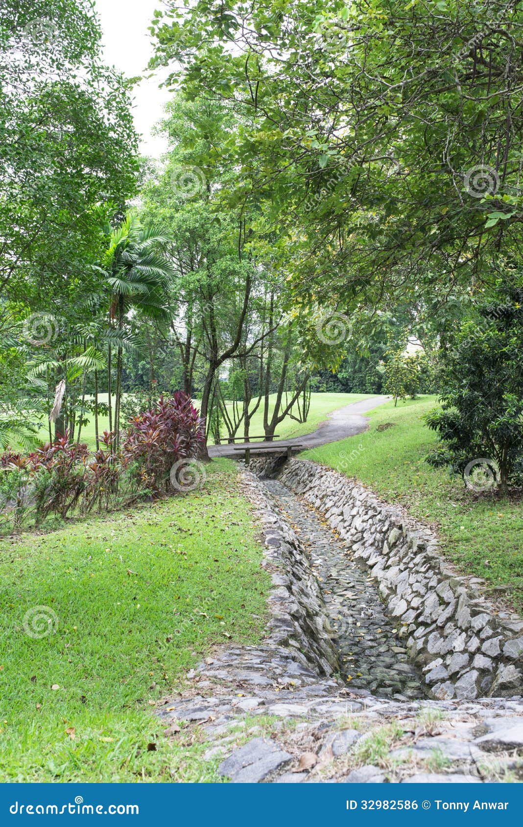 Stone Ditch stock photo. Image of canal, stone, nature - 32982586