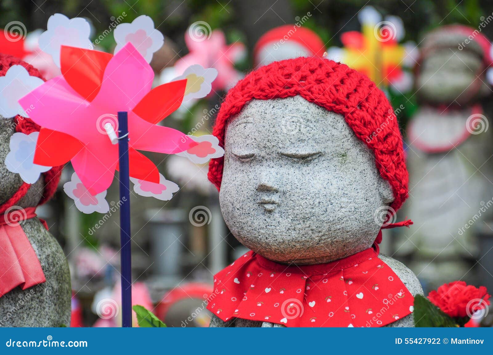 Stone Dolls in Temple, Japan Stock Photo - Image of dead, nature: 55427922