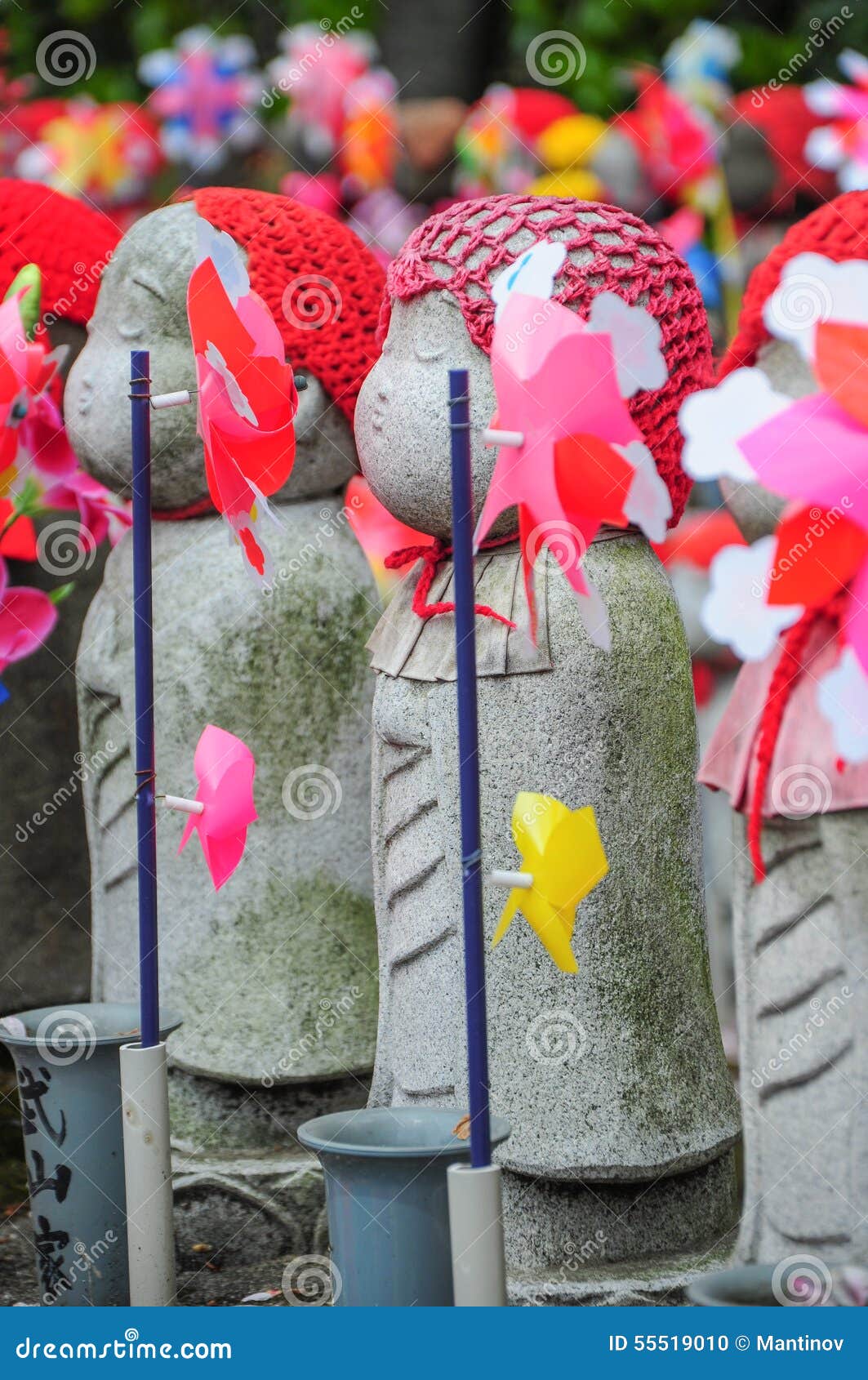 Stone Dolls in Temple, Japan Stock Photo - Image of japan, beautiful ...
