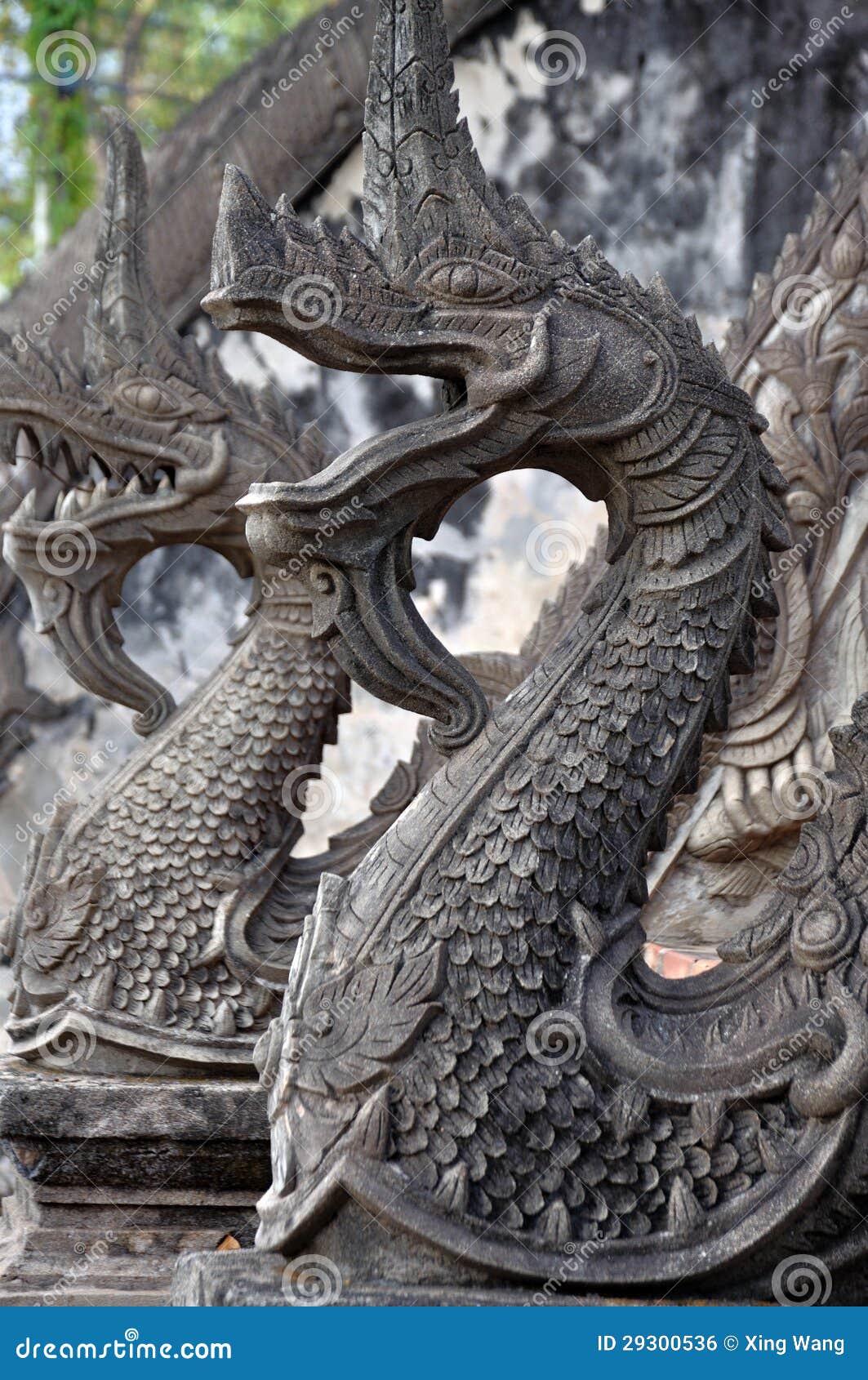 Stone Dragon stock photo. Image of historical, green - 29300536