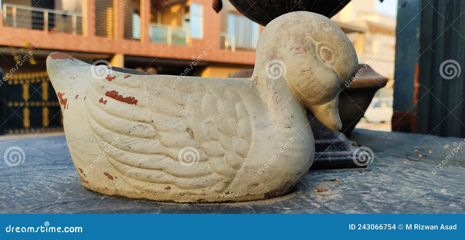 A Stone Duck Over the Gate Pillar Stock Photo - Image of stone, south ...