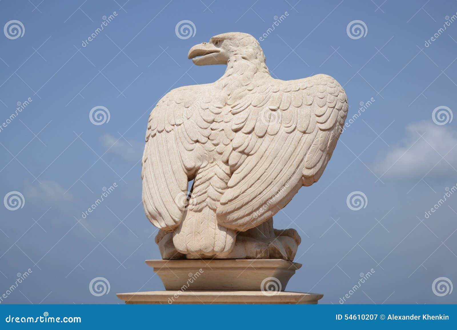 Stone eagle stock image. Image of bird, bahai, garden - 54610207