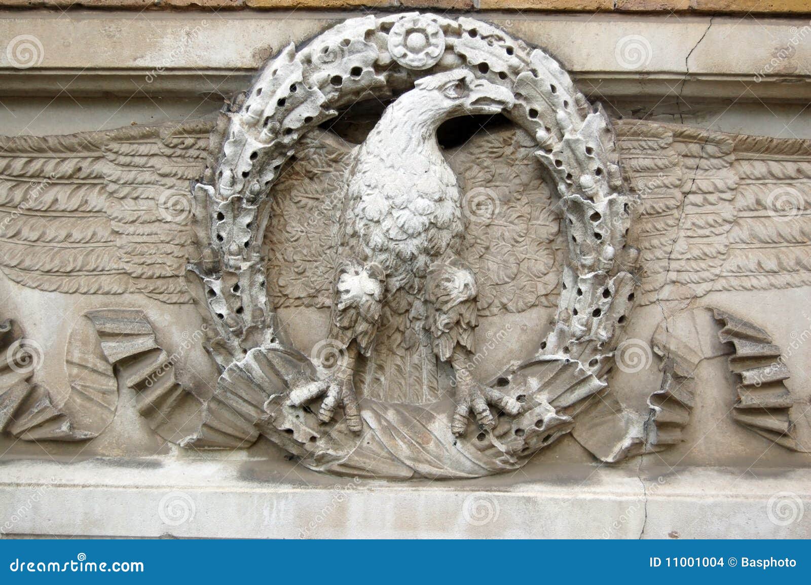 Stone eagle motif stock photo. Image of motif, john, stone - 11001004