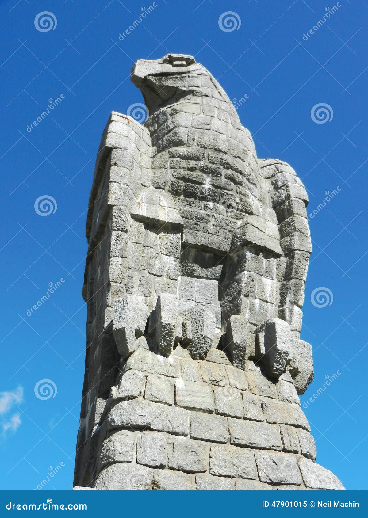 Stone Eagle on the Simplon Pass Closeup Stock Image - Image of large ...