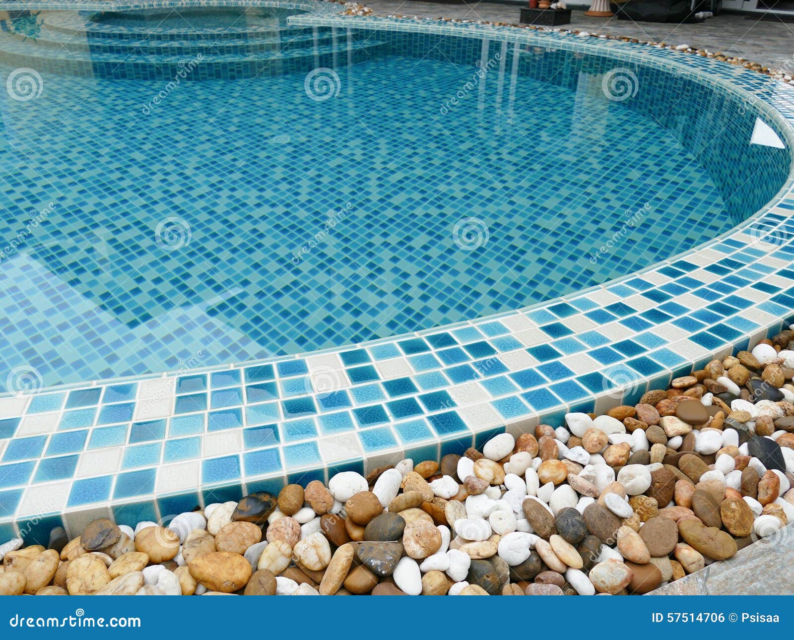 Stone on the Edge of the Swimming Pool Stock Photo - Image of swim ...