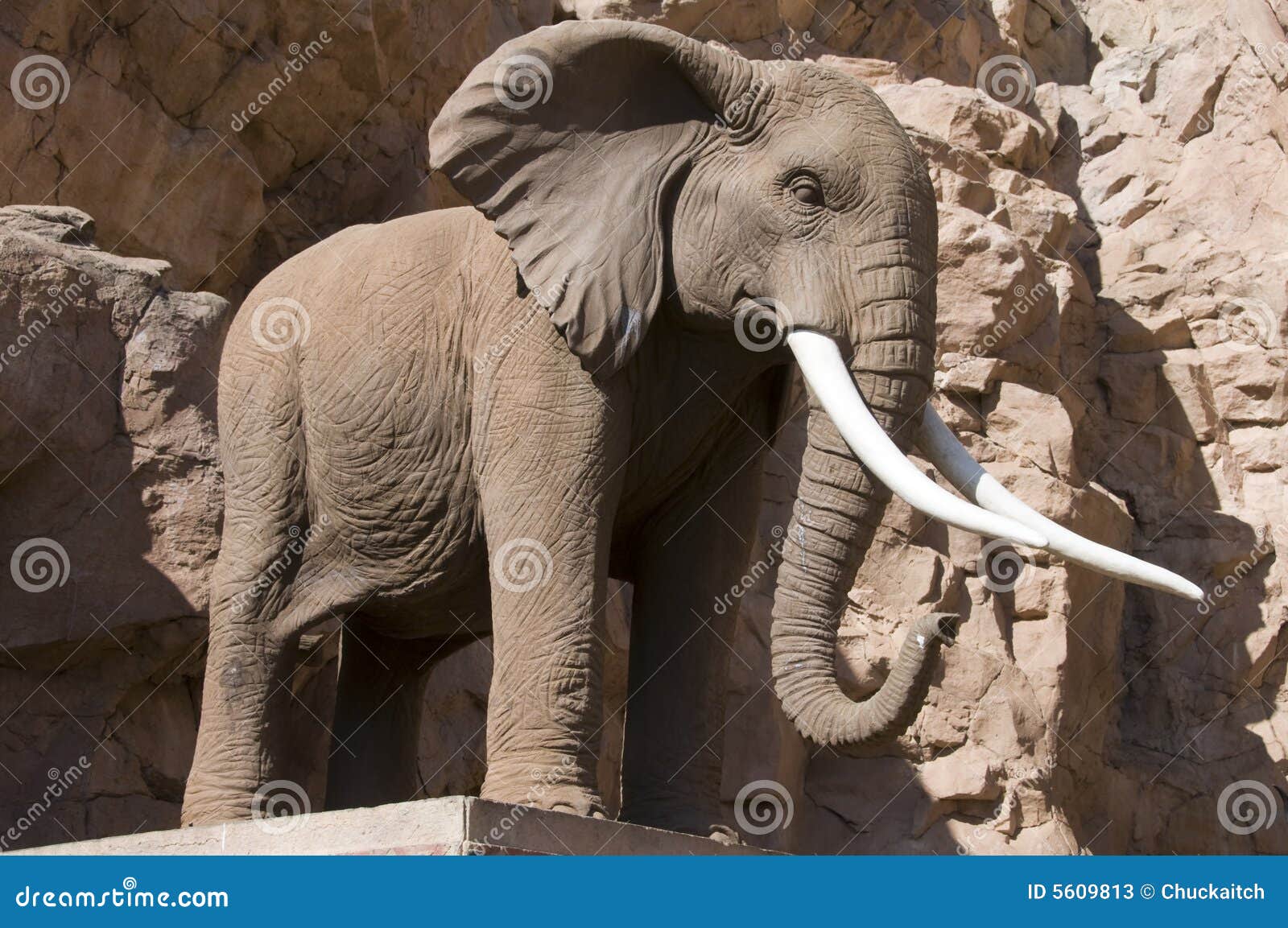 Stone elephant stock image. Image of ears, stone, carved - 5609813