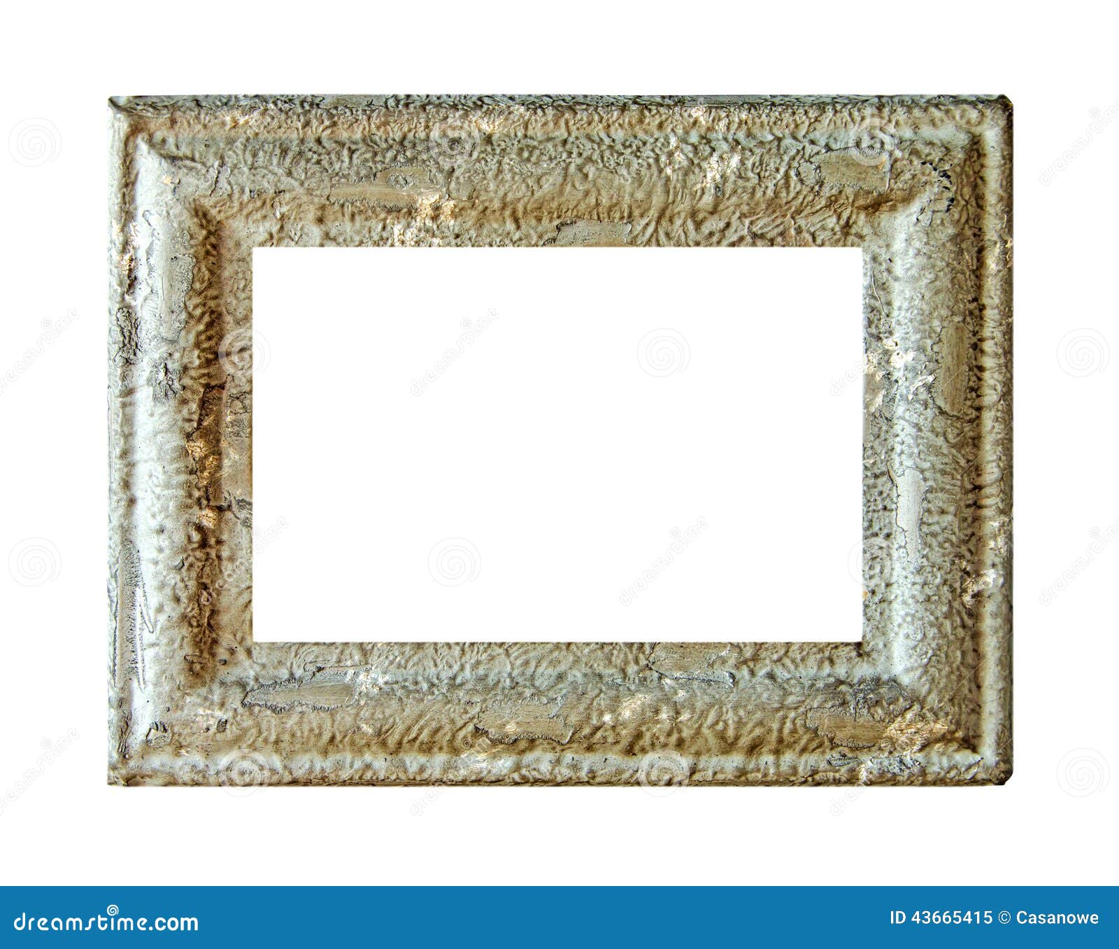 Stone Empty Picture Frame Isolated on White Background Stock Image ...