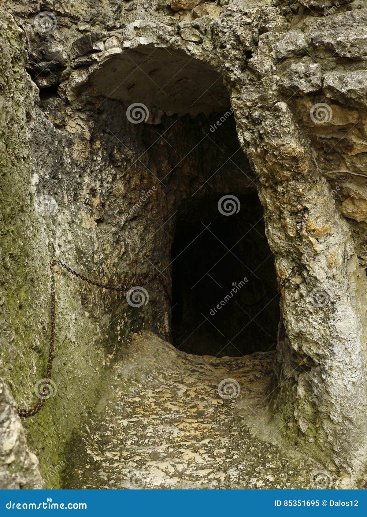 Stone entrance in castle stock image. Image of ancient - 85351695