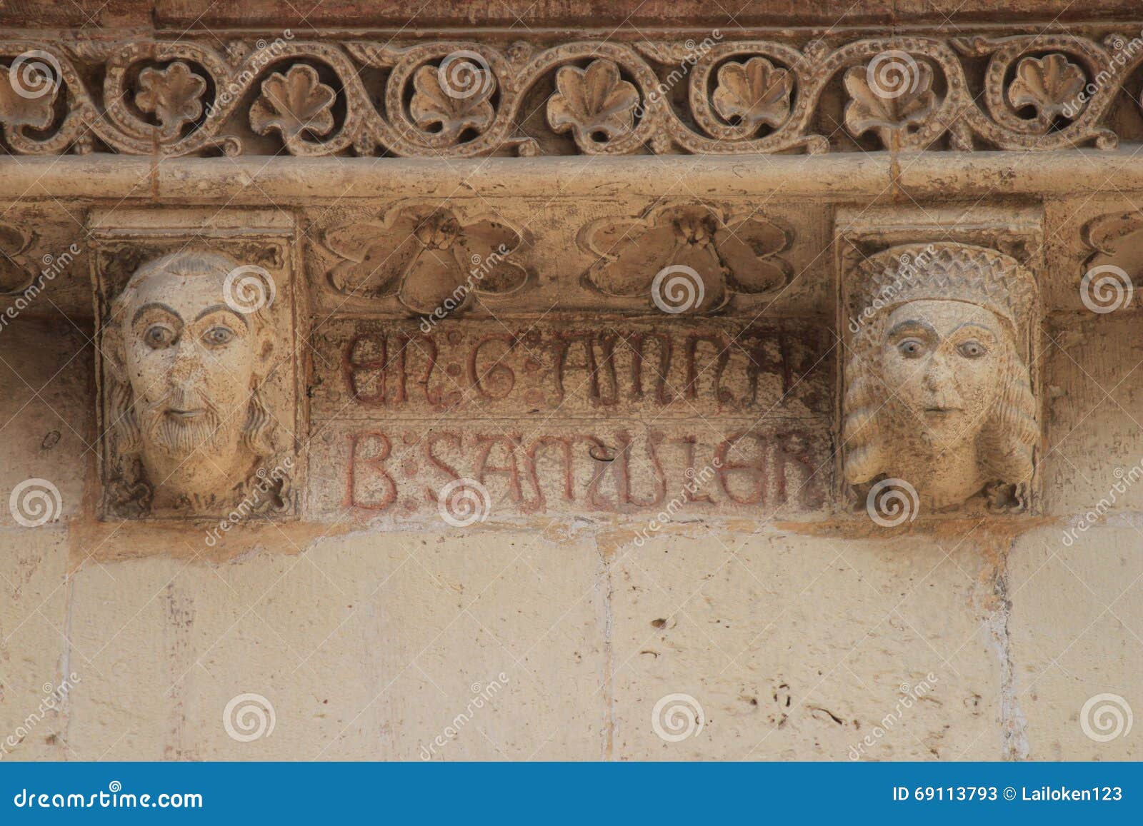 Stone facade fresco stock image. Image of fresco, freestone - 69113793
