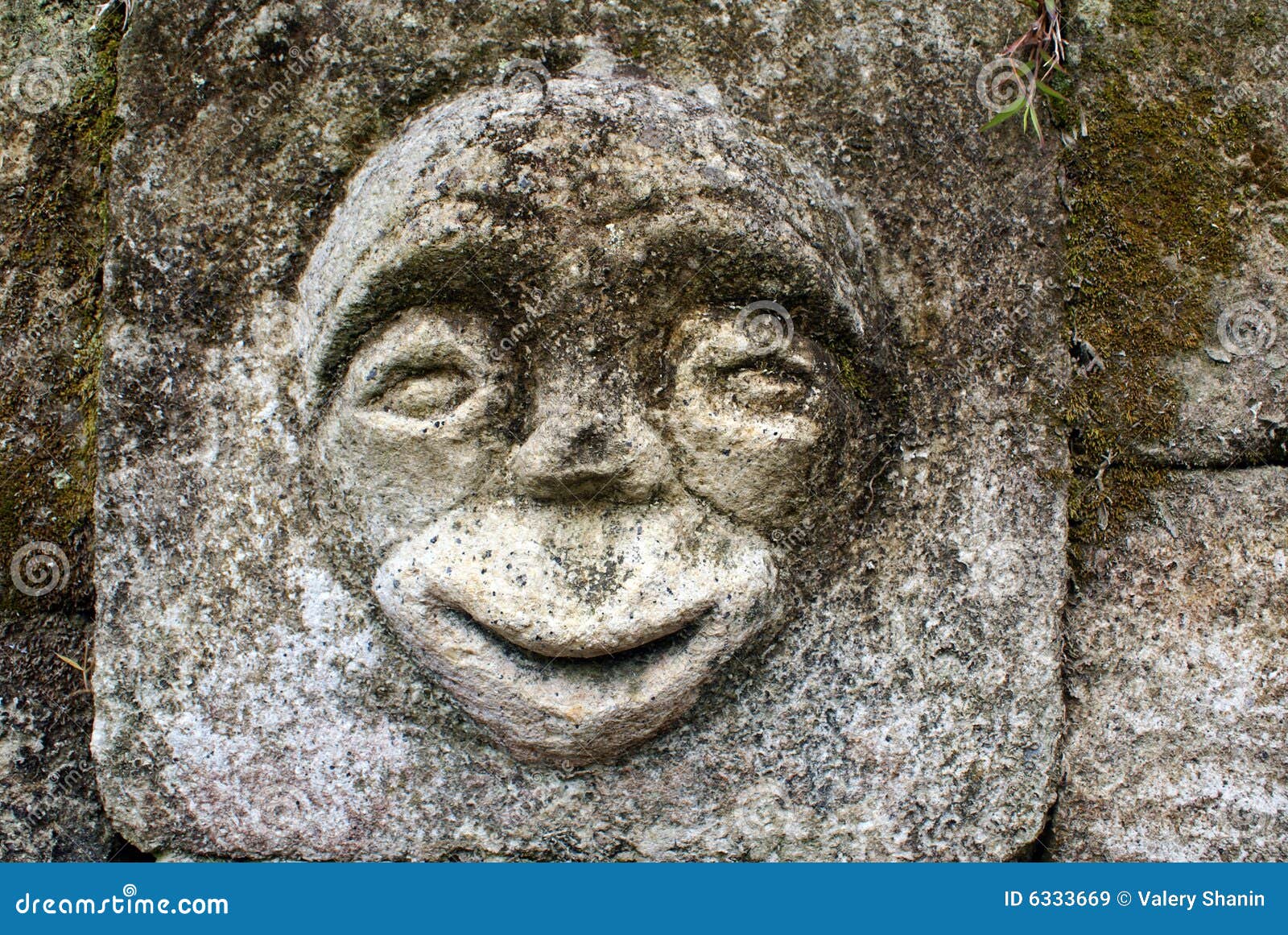 Stone with face stock image. Image of grave, religion - 6333669
