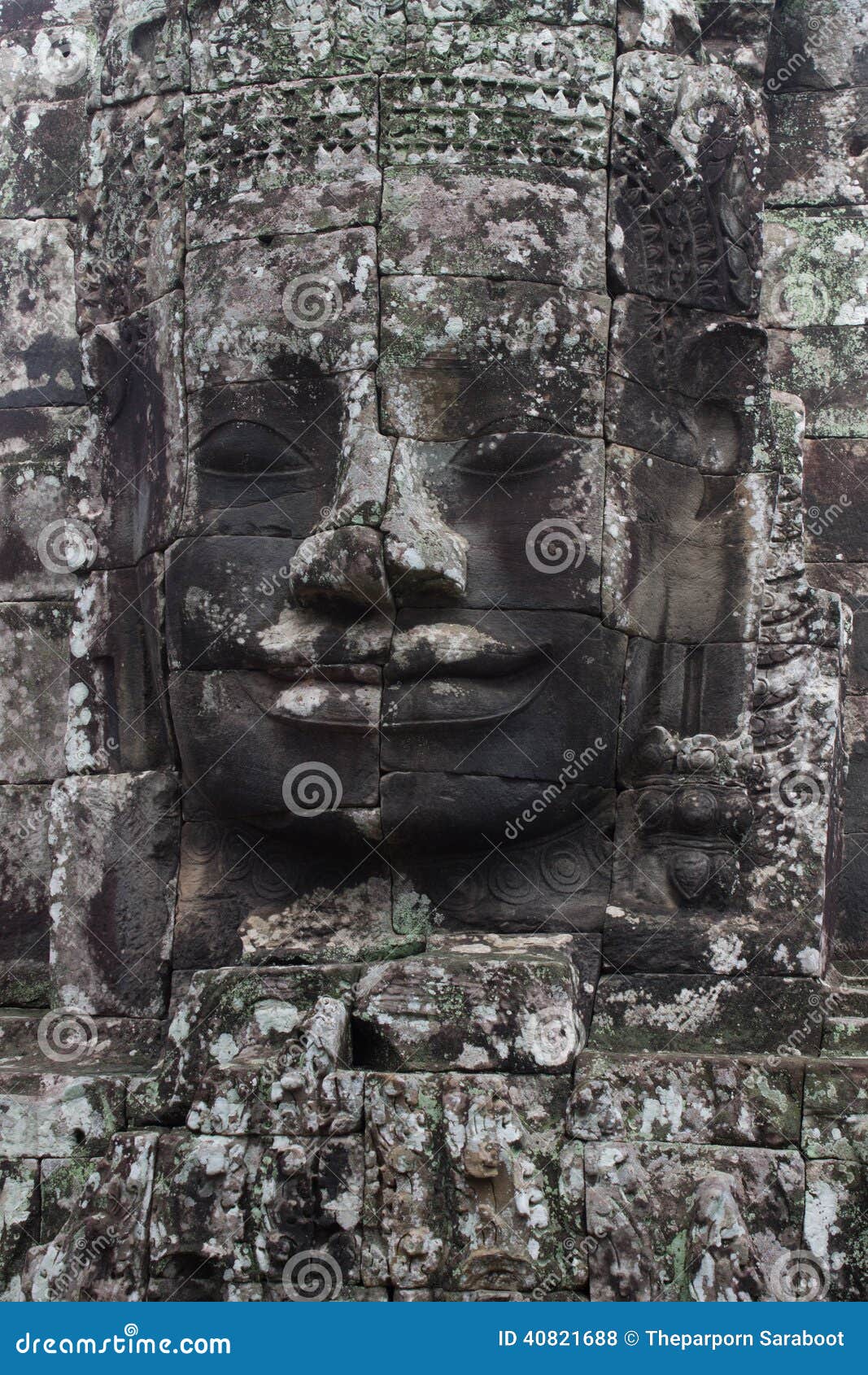 The Stone face stock photo. Image of site, thom, lotus - 40821688