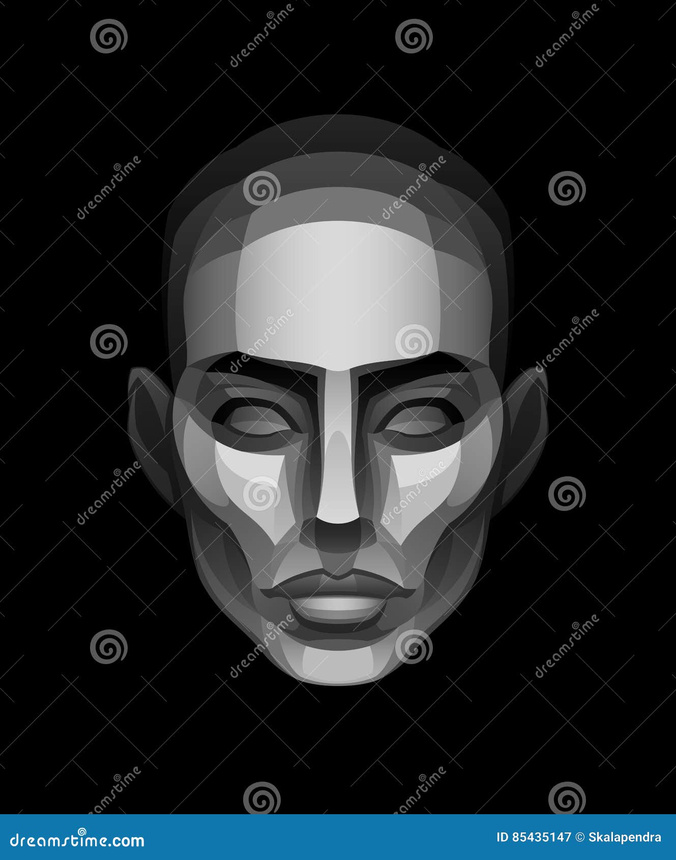 Stone Face On Easter Island. Ancient Moai Statue. Famous Travel Symbol ...