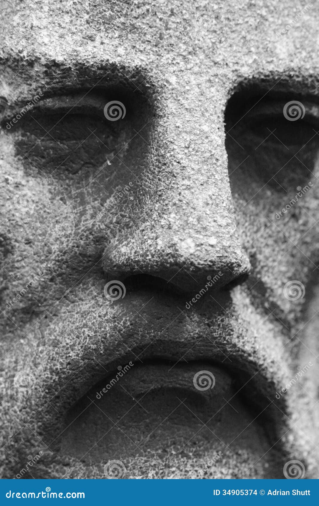 Stone face stock photo. Image of frown, grey, masonry - 34905374