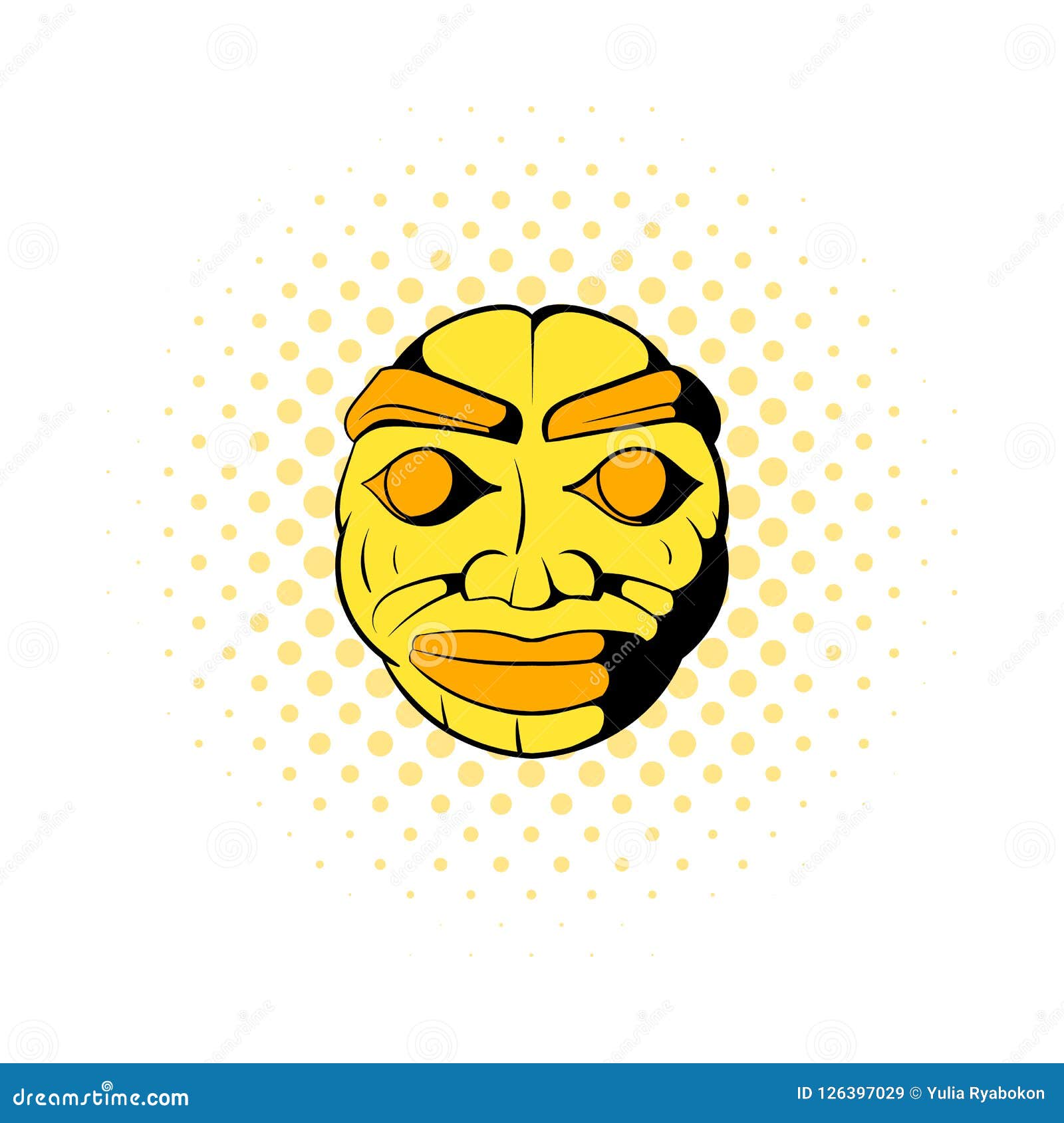 Stone Face On Easter Island. Ancient Moai Statue. Famous Travel Symbol ...