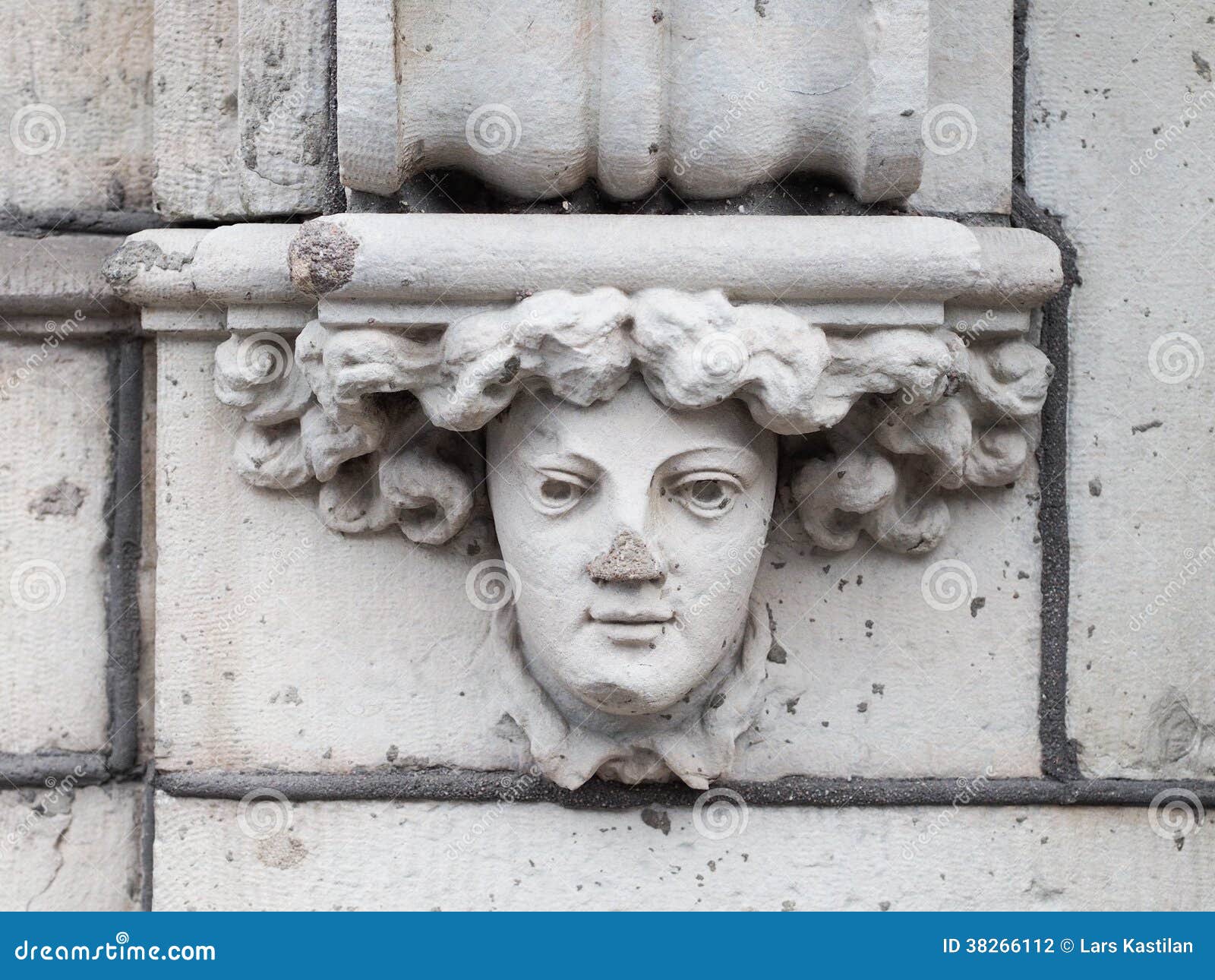 Stone Face Relief stock photo. Image of facade, building - 38266112