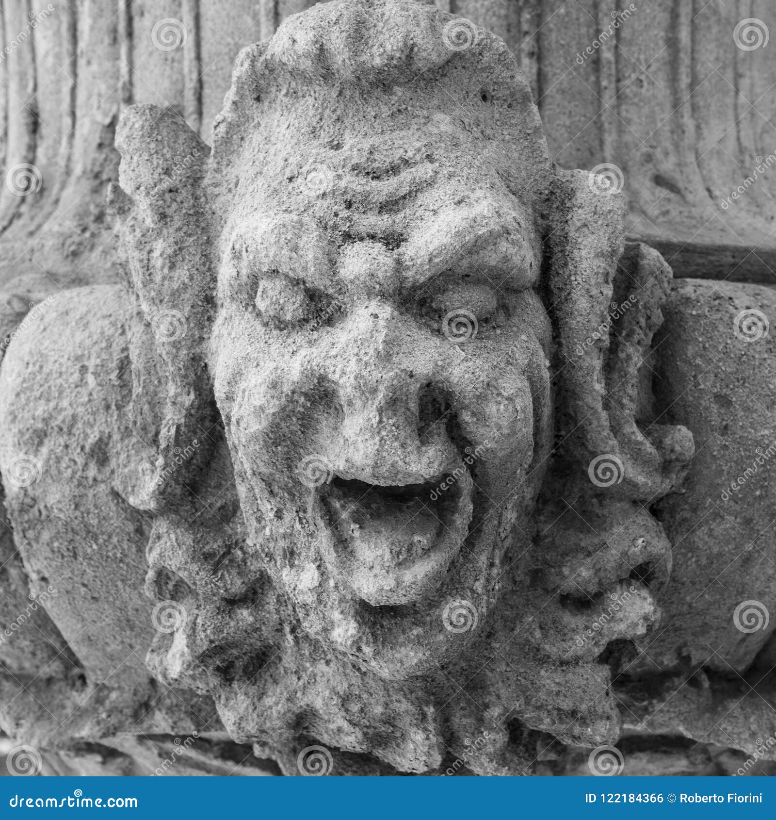 A stone face scream editorial photo. Image of stone - 122184366