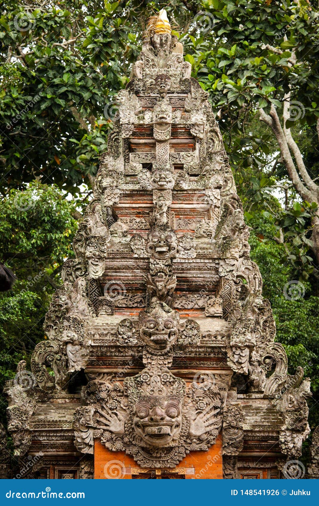 Stone Face Sculpture in Wall at Bali Indonesia Stock Photo - Image of ...