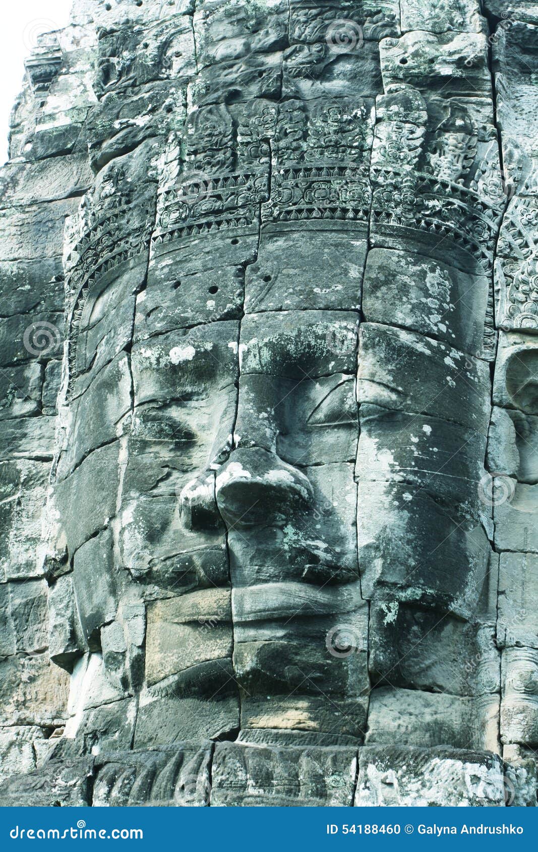 Stone face stock photo. Image of mythical, carved, decorative - 54188460