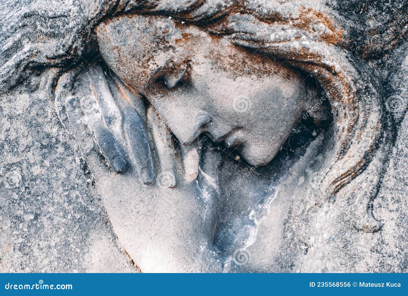 Stone face of a woman stock photo. Image of freestone - 235568556