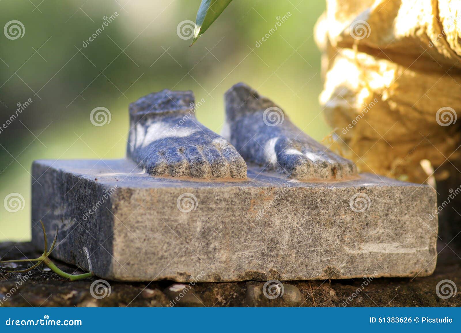 Stone feet stock photo. Image of still, statue, sacred - 61383626
