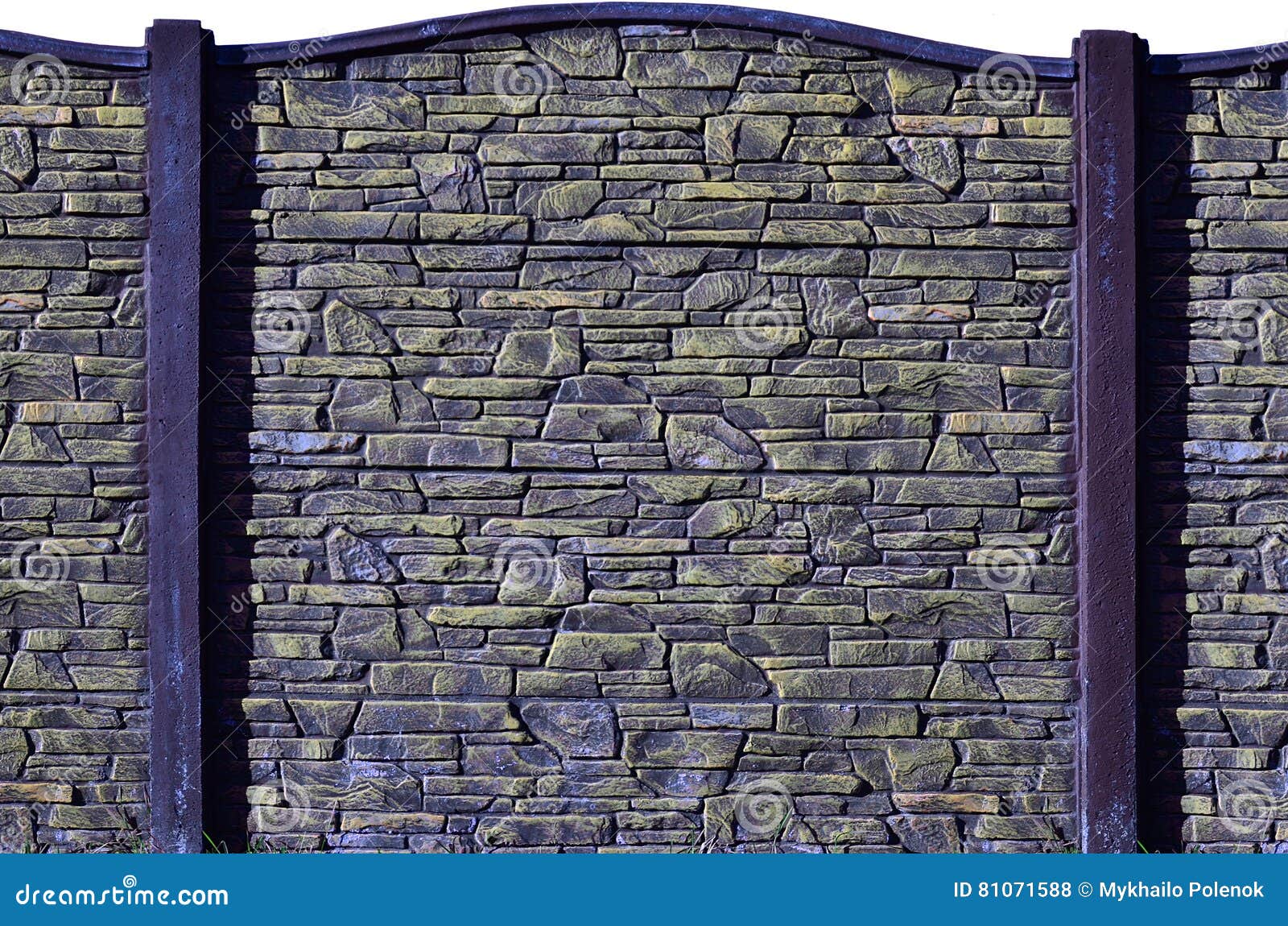 Stone fence texture stock photo. Image of brickwork, cobblestone - 81071588