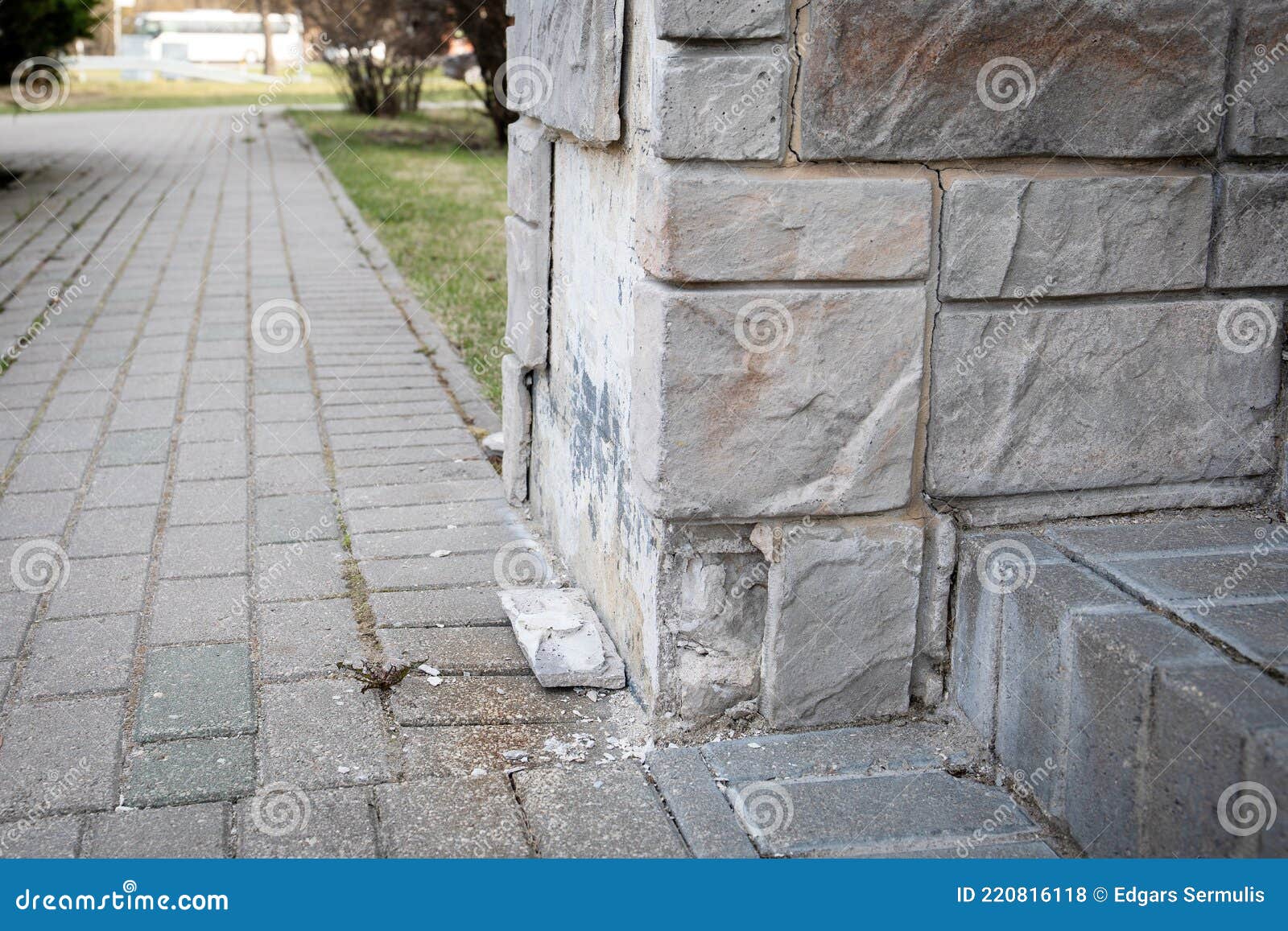 Stone Finishing Tiles. Aging, Poor Quality and Refurbishment Stock ...