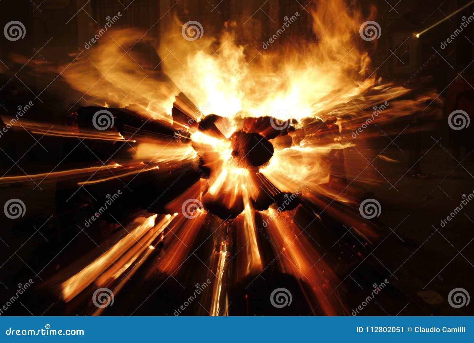 Explosion of a Dangerous Bomb Stock Image - Image of flammable ...