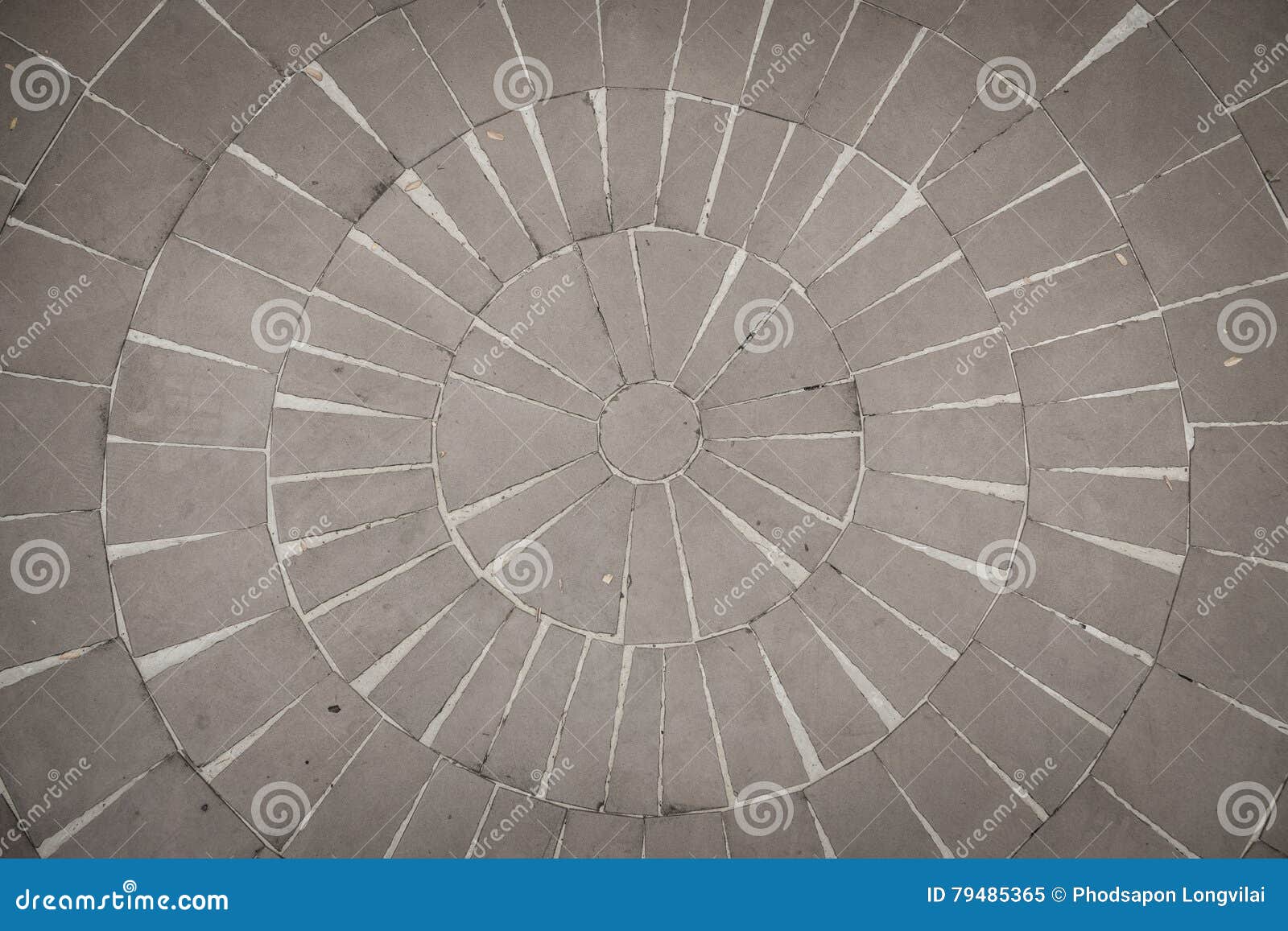 Stone Floor in a Circular Pattern Stock Image - Image of pattern ...