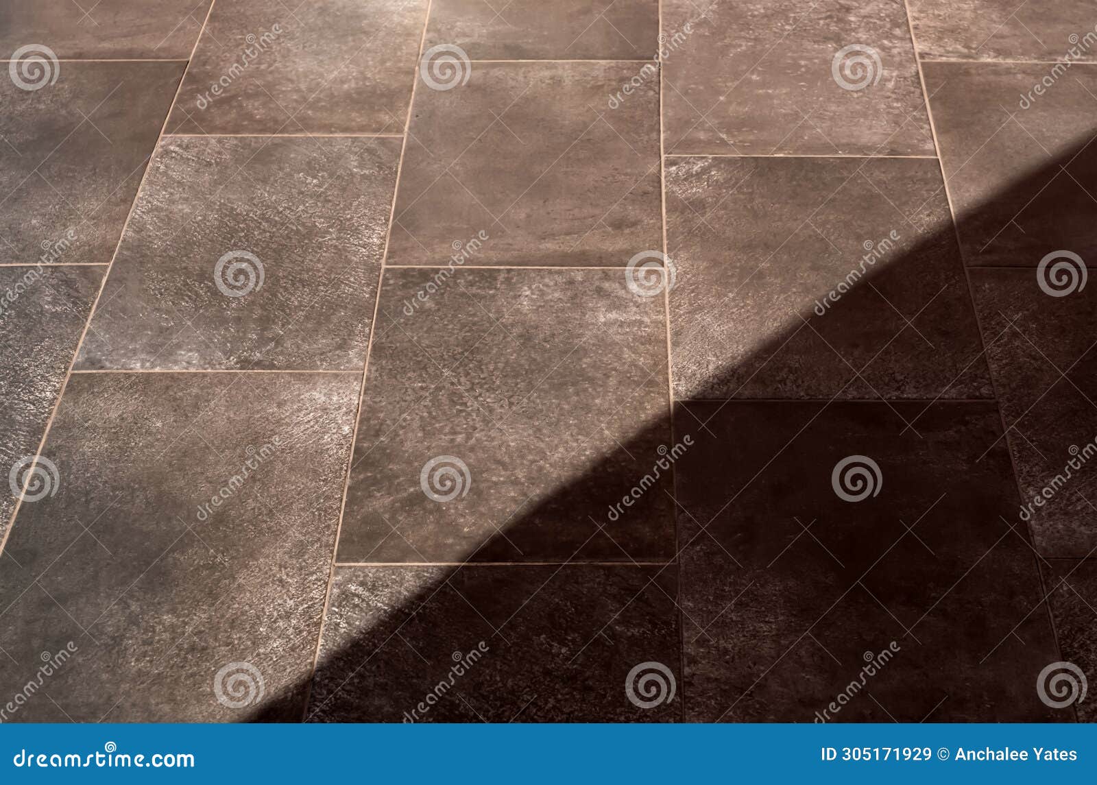 Stone Floor of Natural Slate Tile Paving with Sunlight Shadow Overlay ...