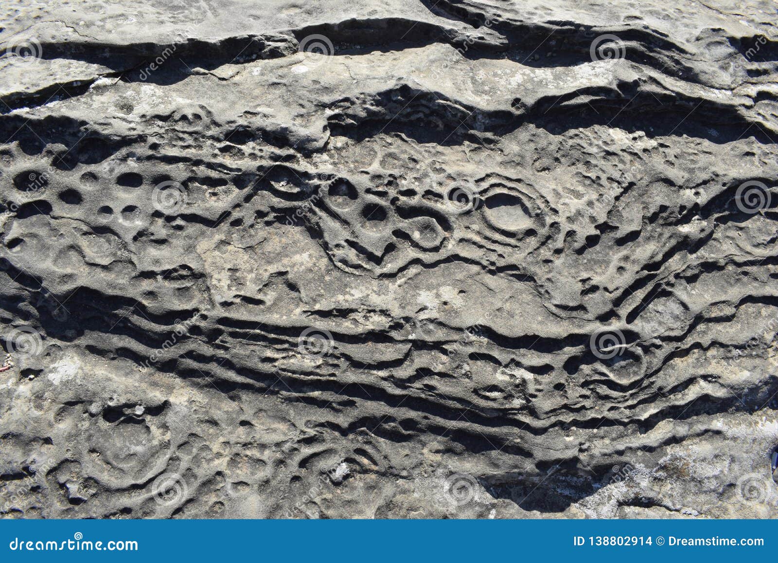 Stone Floor with Round Grooves Stock Photo - Image of lunar, landscape ...