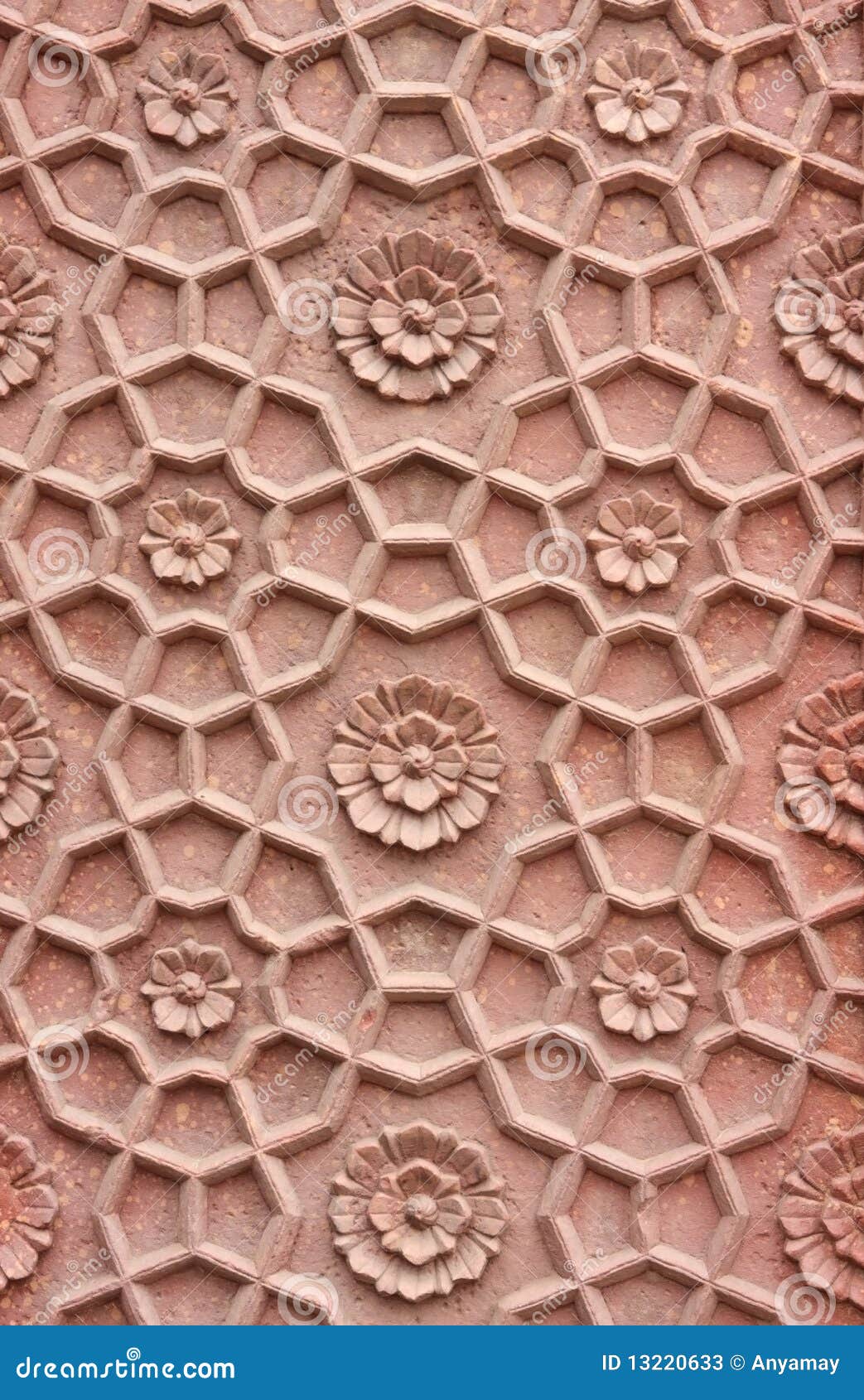 Stone flowers stock image. Image of arabic, ornate, building - 13220633