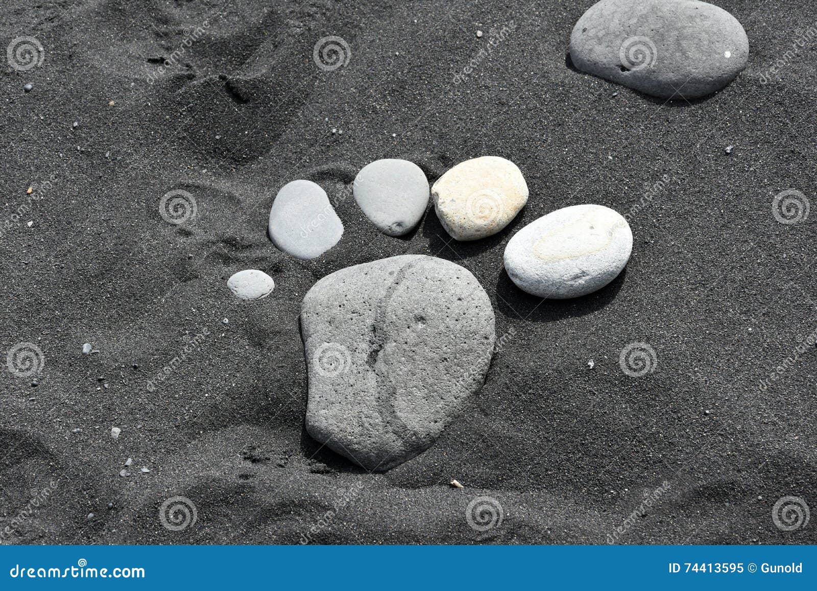 Stone foot stock image. Image of creative, print, footprint - 74413595