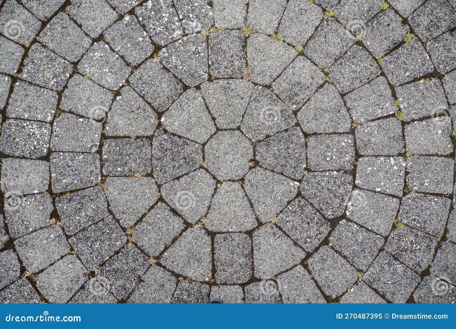 Stone Foot Path Surface with Circles. Abstract Background for Design ...