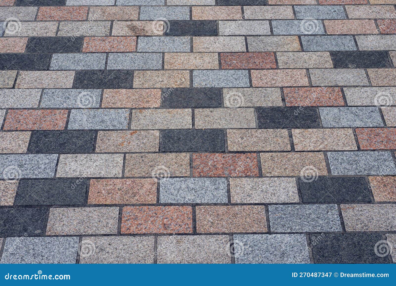 Stone Foot Path Surface with Different Color. Abstract Background for ...