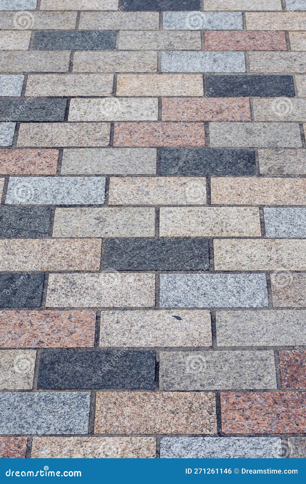 Stone Foot Path Surface with Different Color. Abstract Background for ...