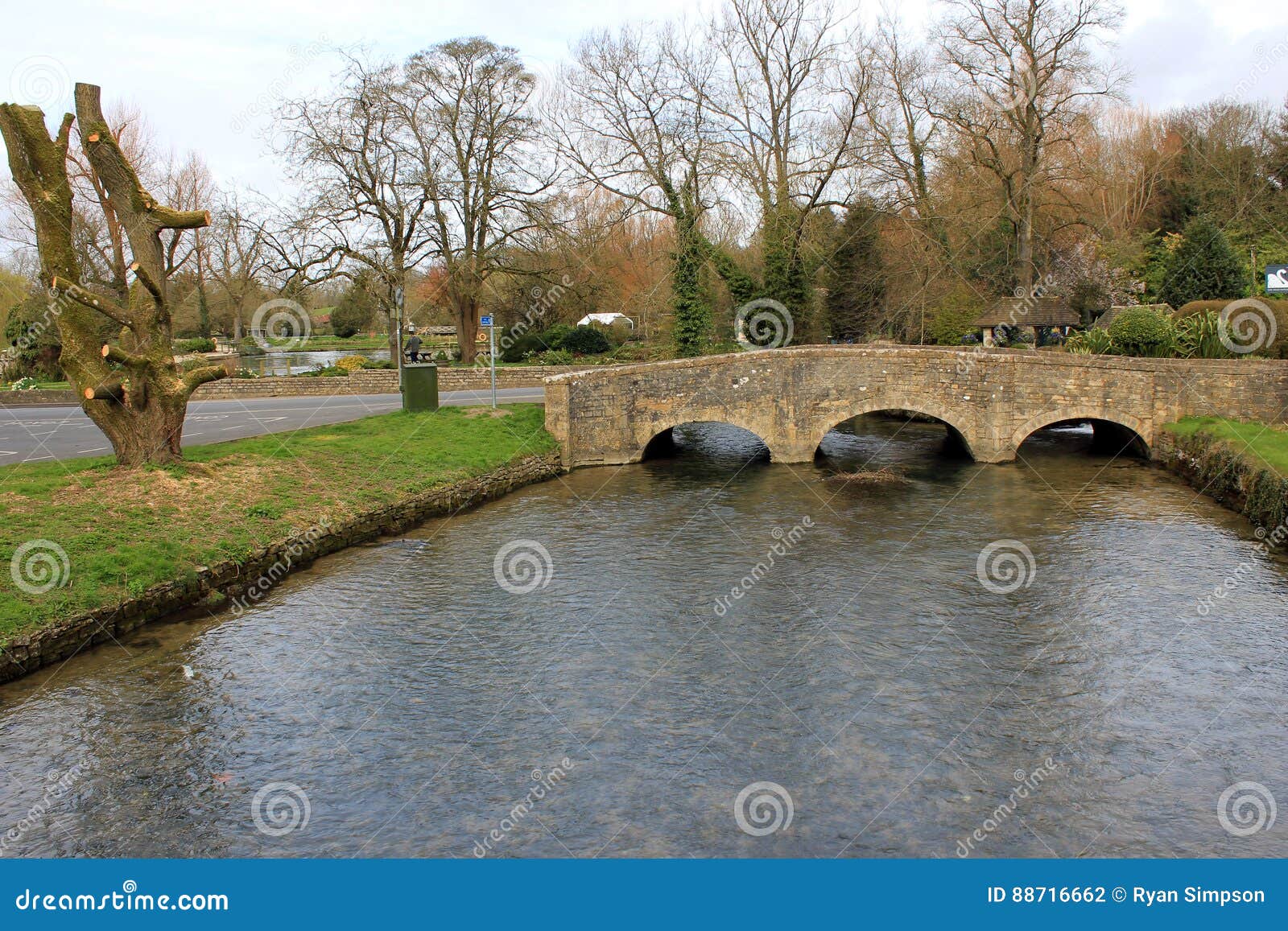 Stone footbridge landscape stock photo. Image of natural - 88716662