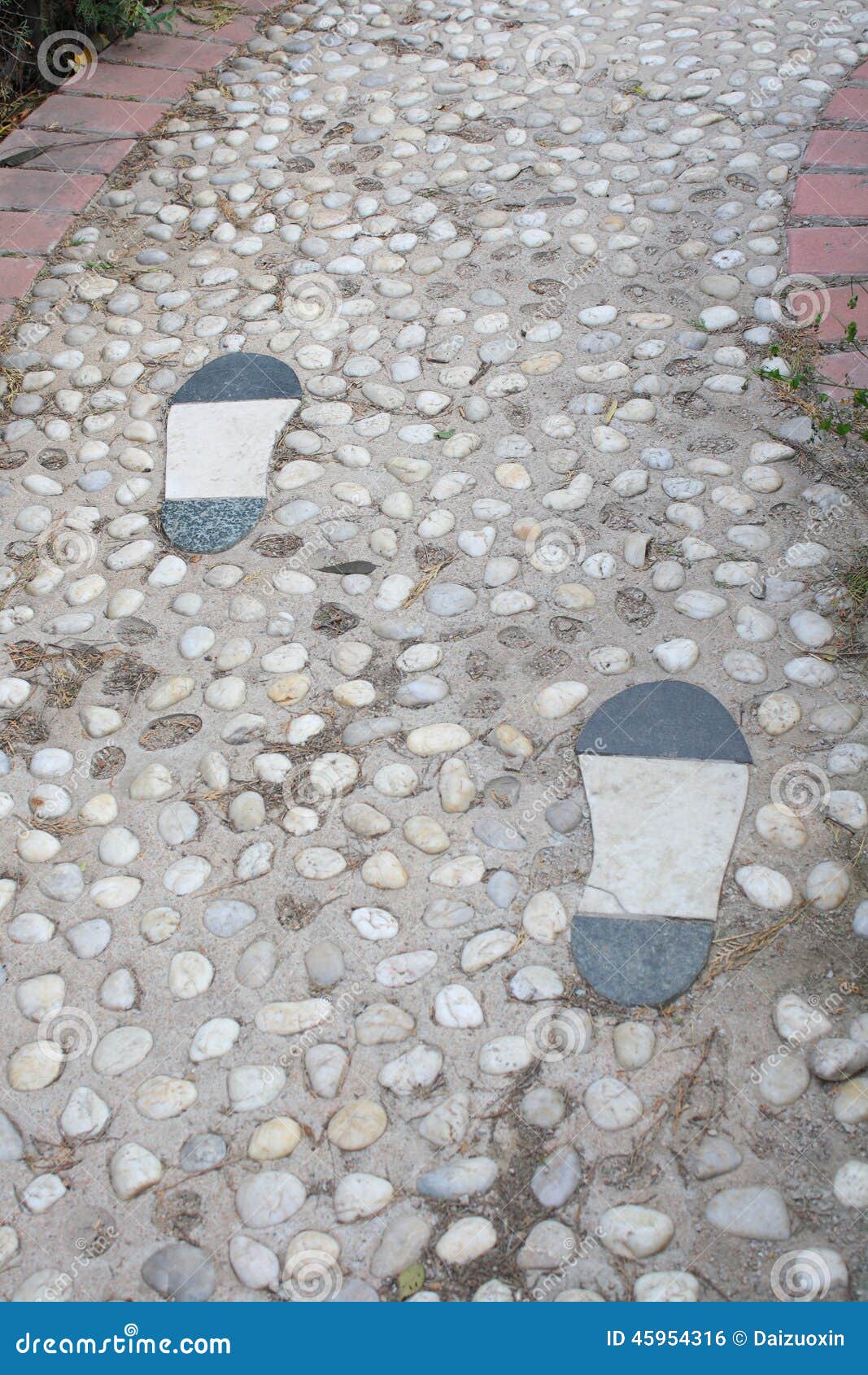 Stone Footpath stock photo. Image of path, cobblestone - 45954316