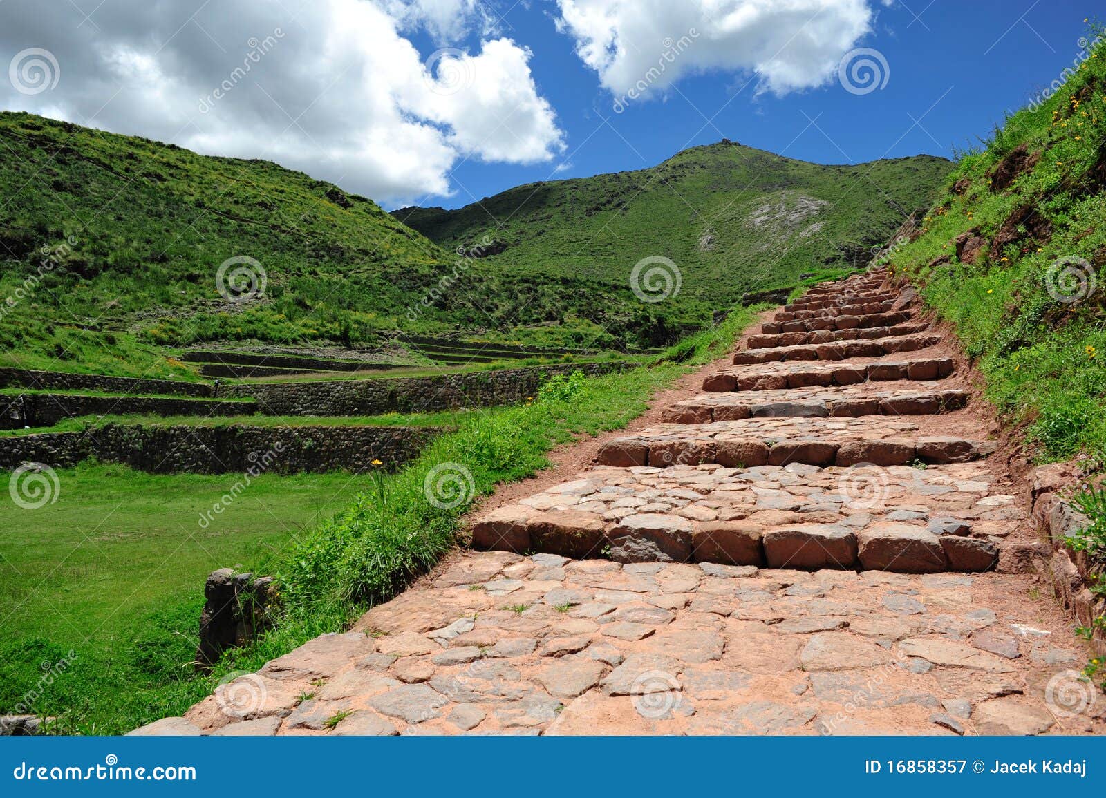 Stone Footpath in Mountains Stock Image - Image of international ...
