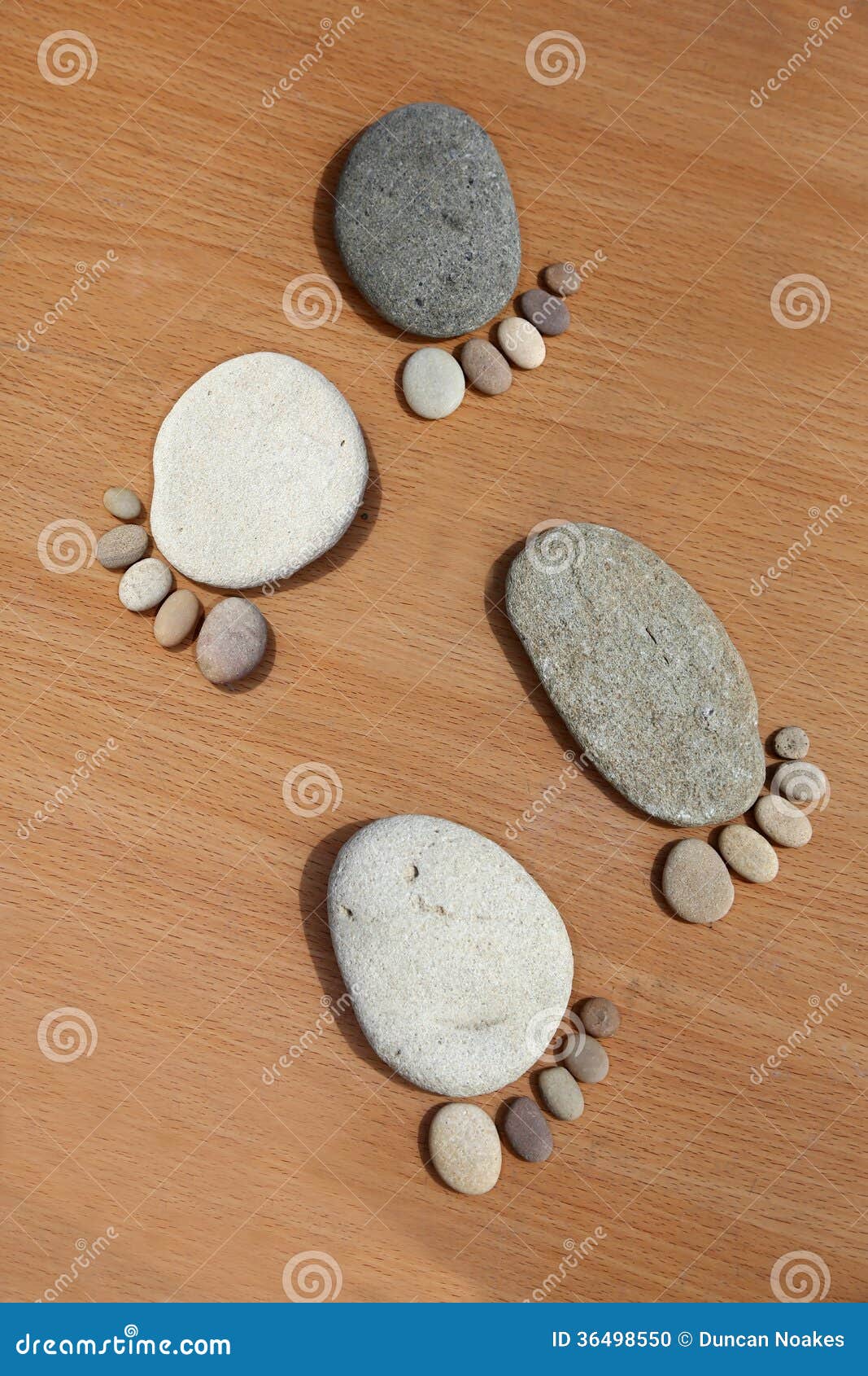 Stone Footprints stock photo. Image of seaside, wood - 36498550