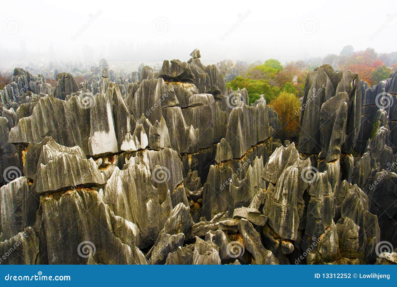 Stone Forest, Yunnan, China Stock Photo - Image of shilin, dream: 13312252