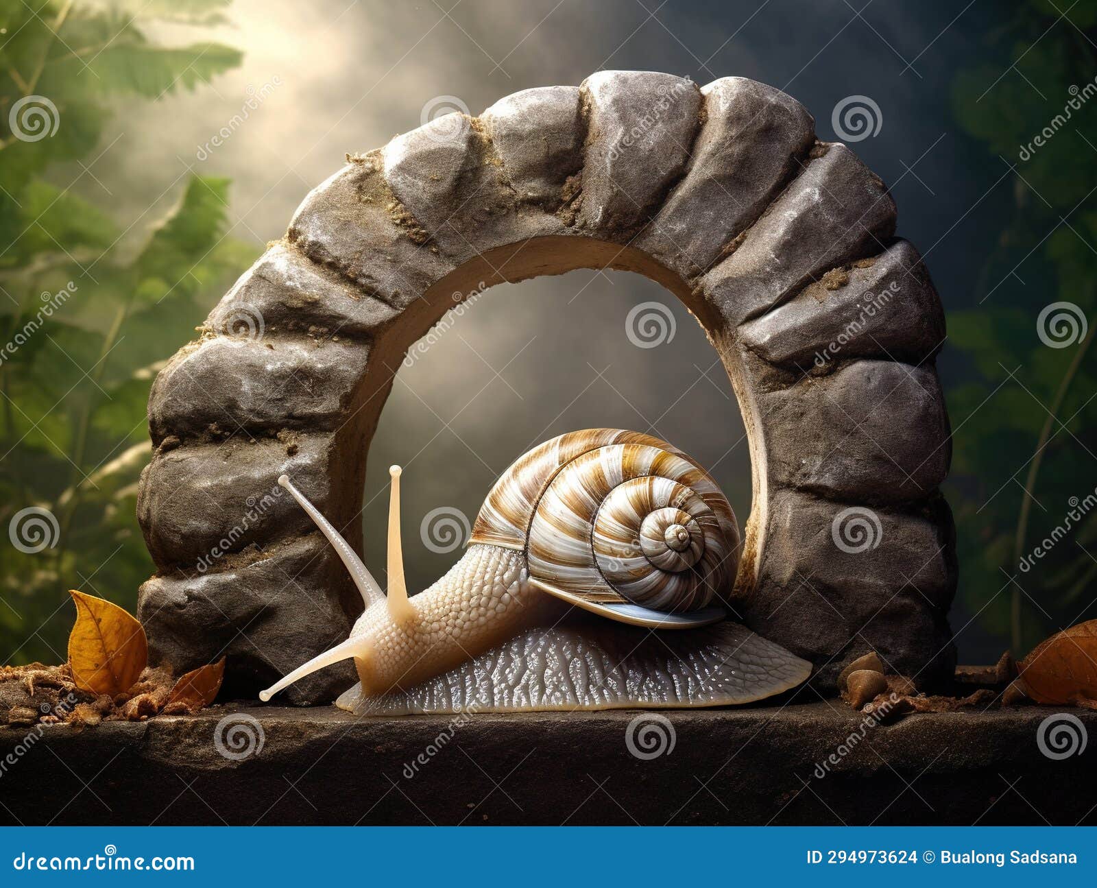 Stone Frame Made with Generative AI Illustration Stock Illustration ...