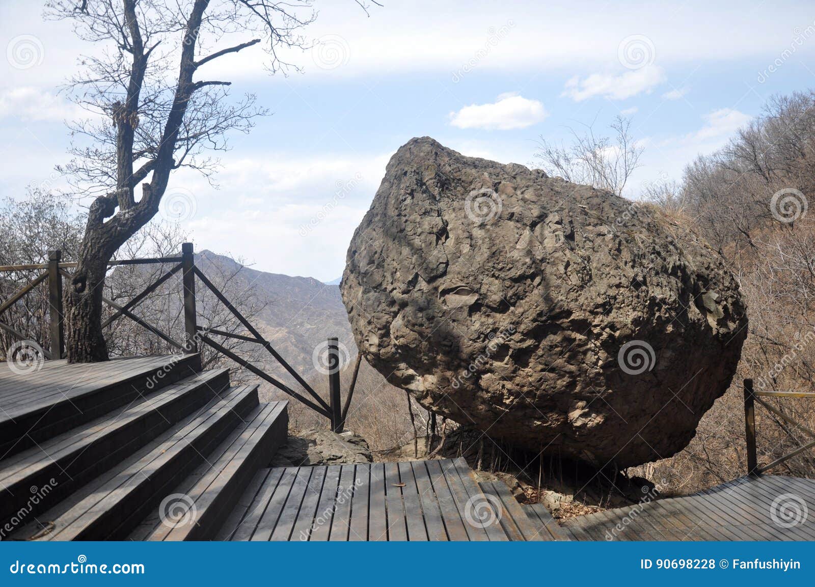 Stone on the fulcrum editorial stock photo. Image of nature - 90698228