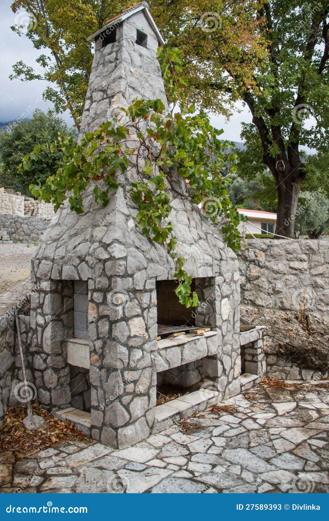 Stone furnace grill stock image. Image of heat, grill - 27589393