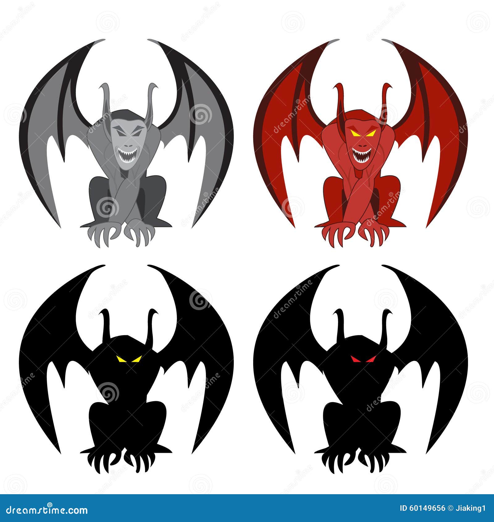 Stone Gargoyle Statue Vector Stock Vector - Illustration of fable ...